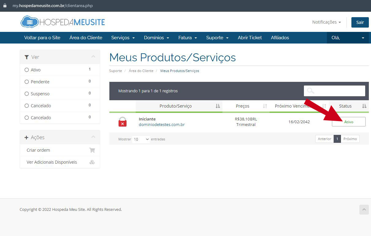 Como acessar o cPanel - Hospeda Meu Site