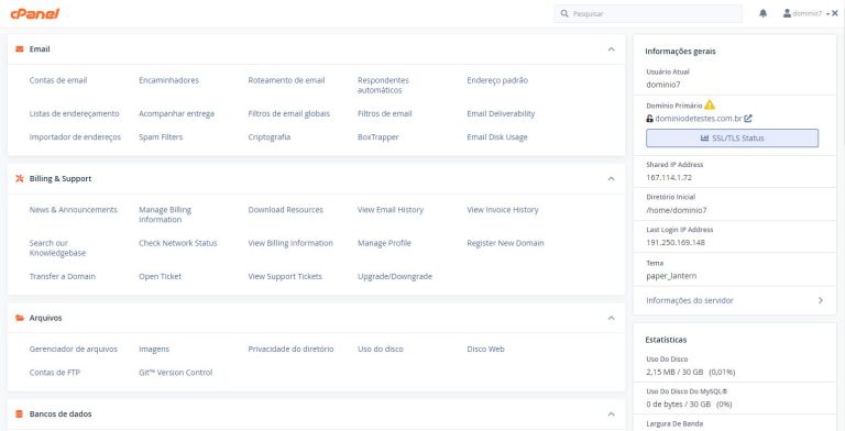 Como acessar o cPanel - Hospeda Meu Site